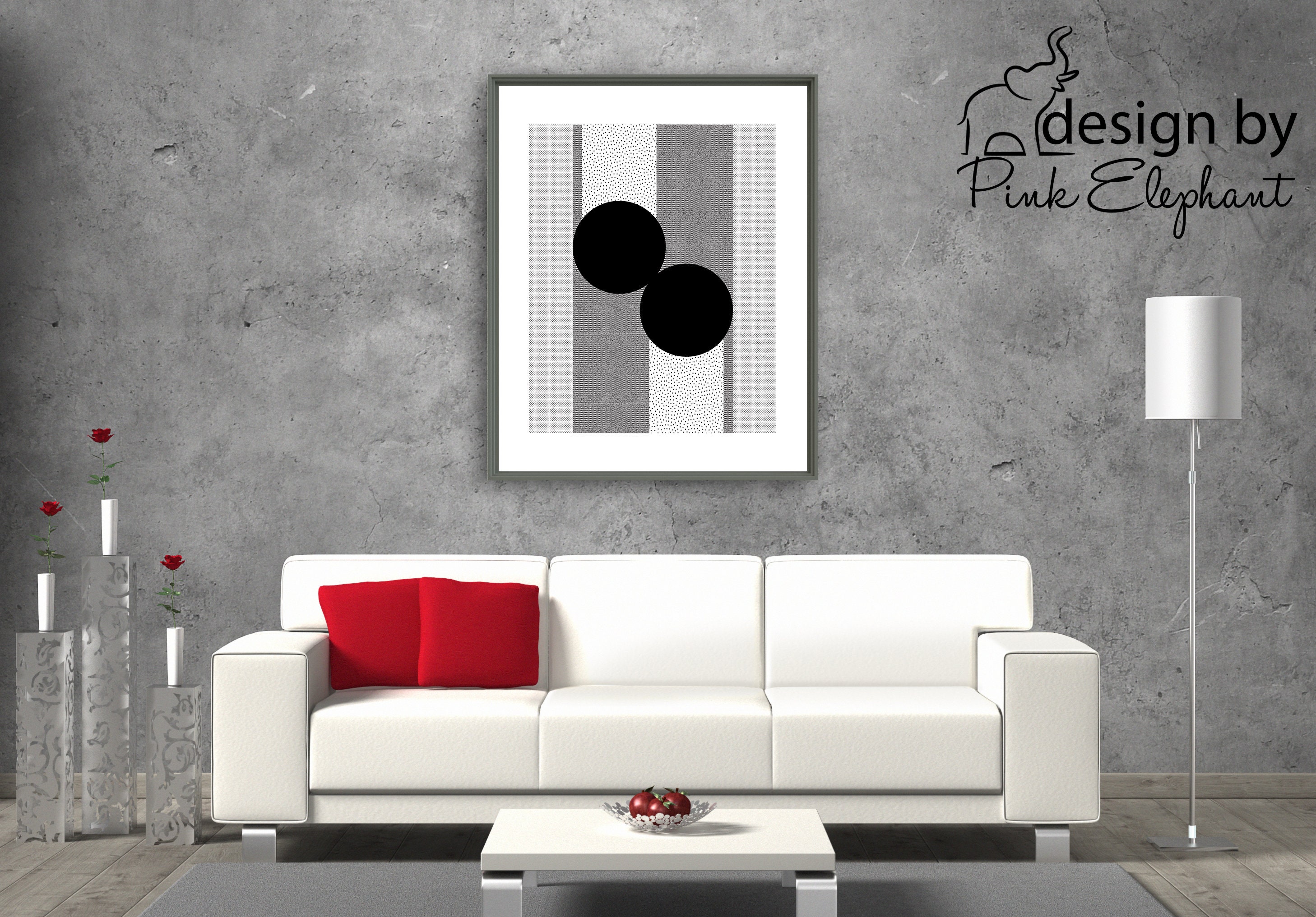 Minimalist Art Geometric Art DIY Poster, Abstract Art Modern Home Decor ...