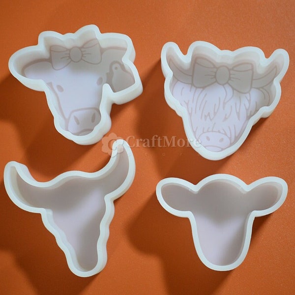 Plaster Highland Cow Mold - Etsy