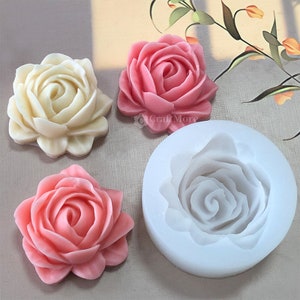 Silicone Candle Mold-rose Candle Mold-scented Candle Mold-rose Resin ...