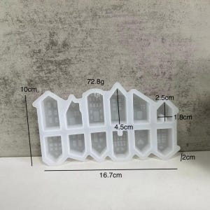 12-grid Mini House Silicone Mold-small House Concrete Mold-cute House ...