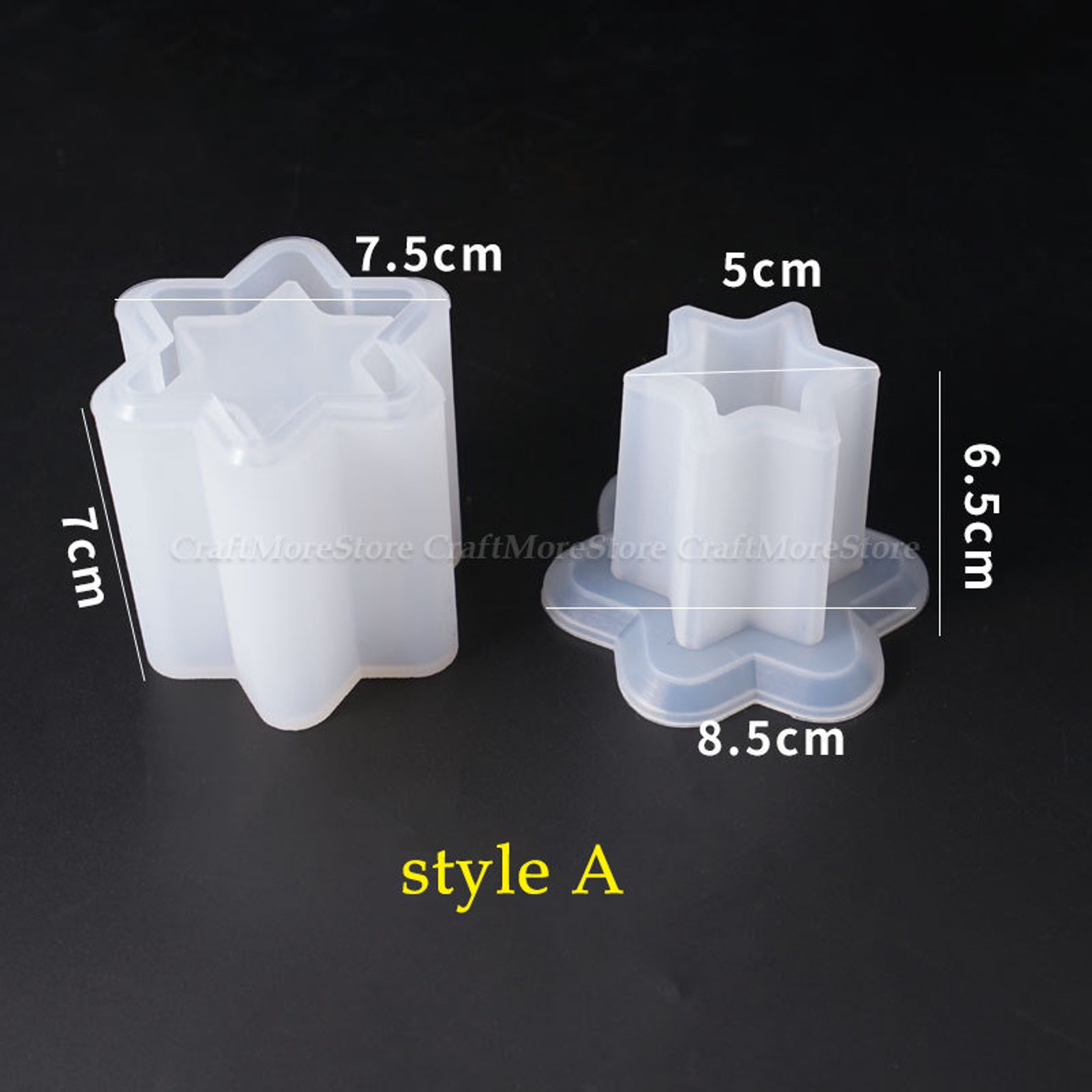 6 Styles Mini Pen Holder Silicone Mold-round Toothpick Box | Etsy