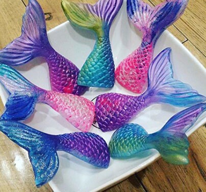 Mermaid Fish Tail Shape Resin Mold Pendant Silicone Mold for - Etsy