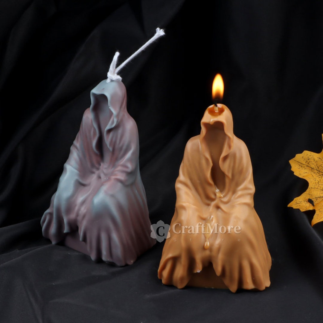 Halloween Candle Silicone Mold-black Evil Candle Mold-skull Bride and ...