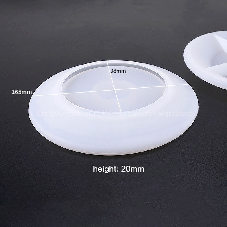 Round Flat Plate Silicone Mold for Home Decorationdish Resin - Etsy