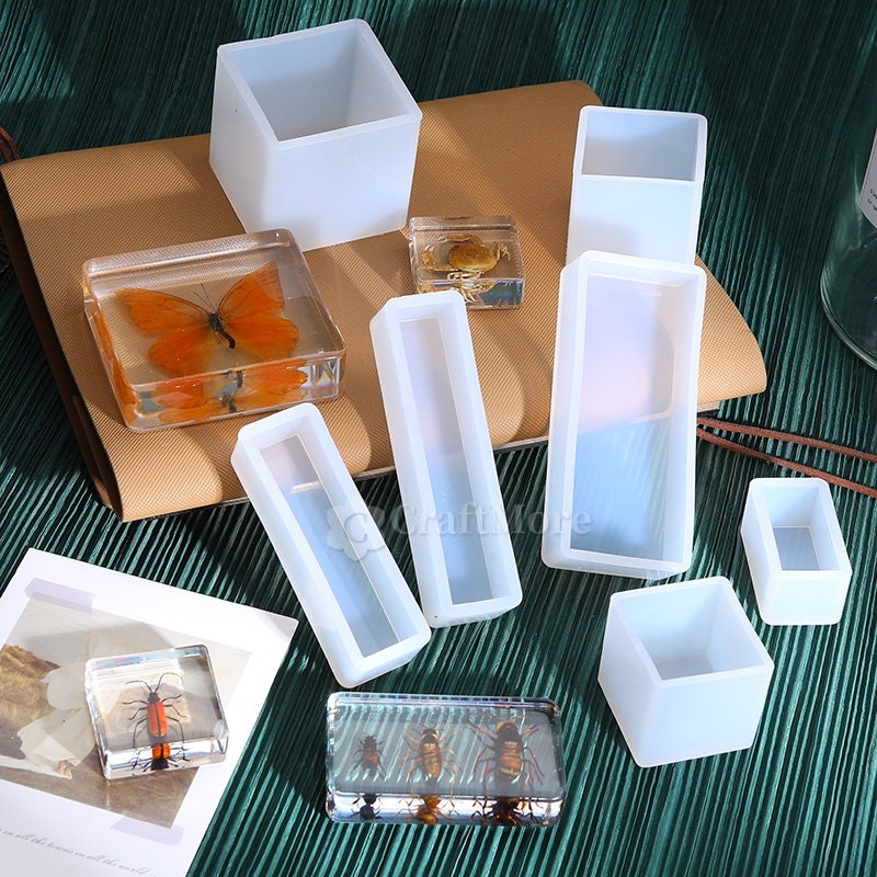 Rectangle Resin Mold,epoxy Silicone Square Mold,shiny Square Specimen ...