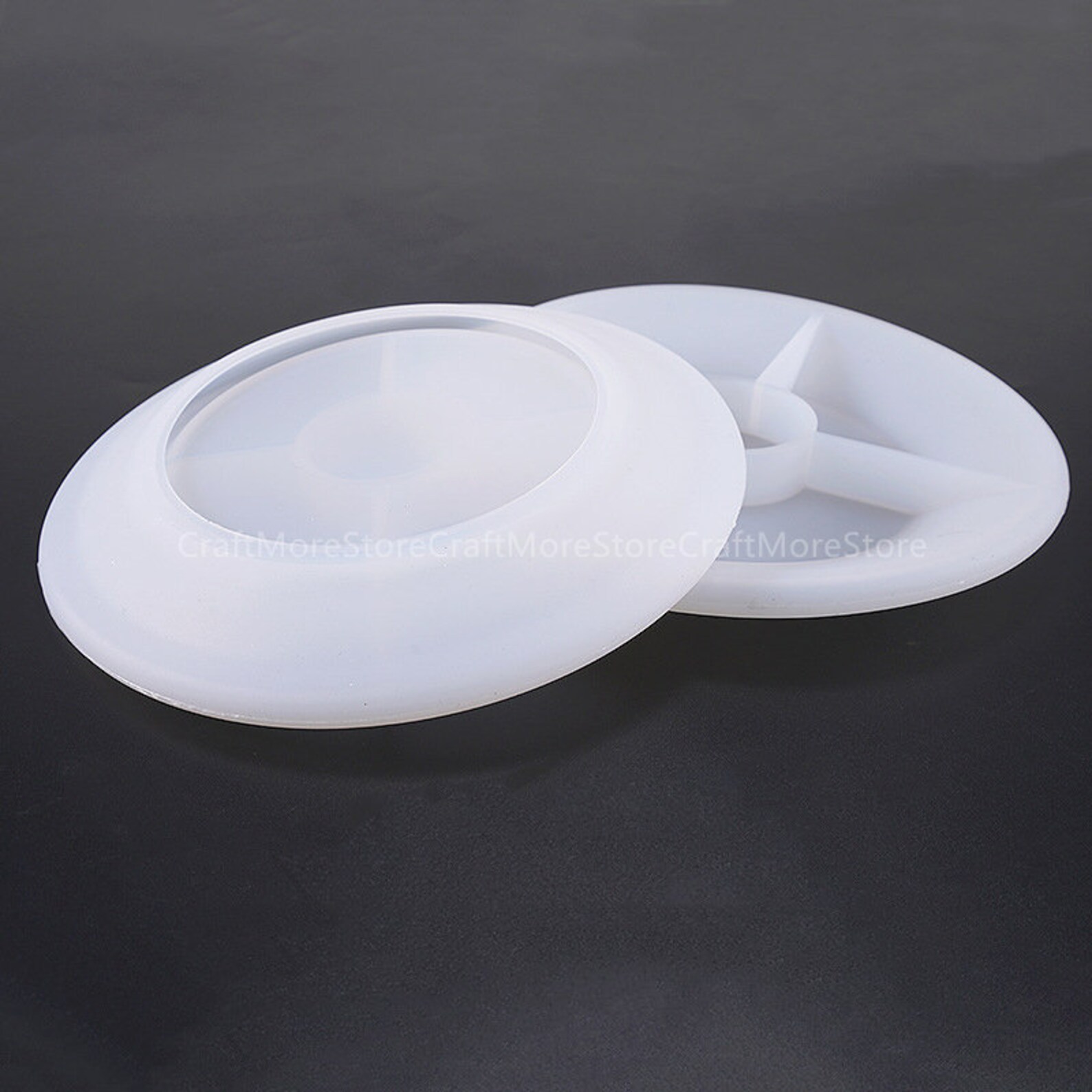Round Flat Plate Silicone Mold for Home Decoration,dish Resin Molds ...