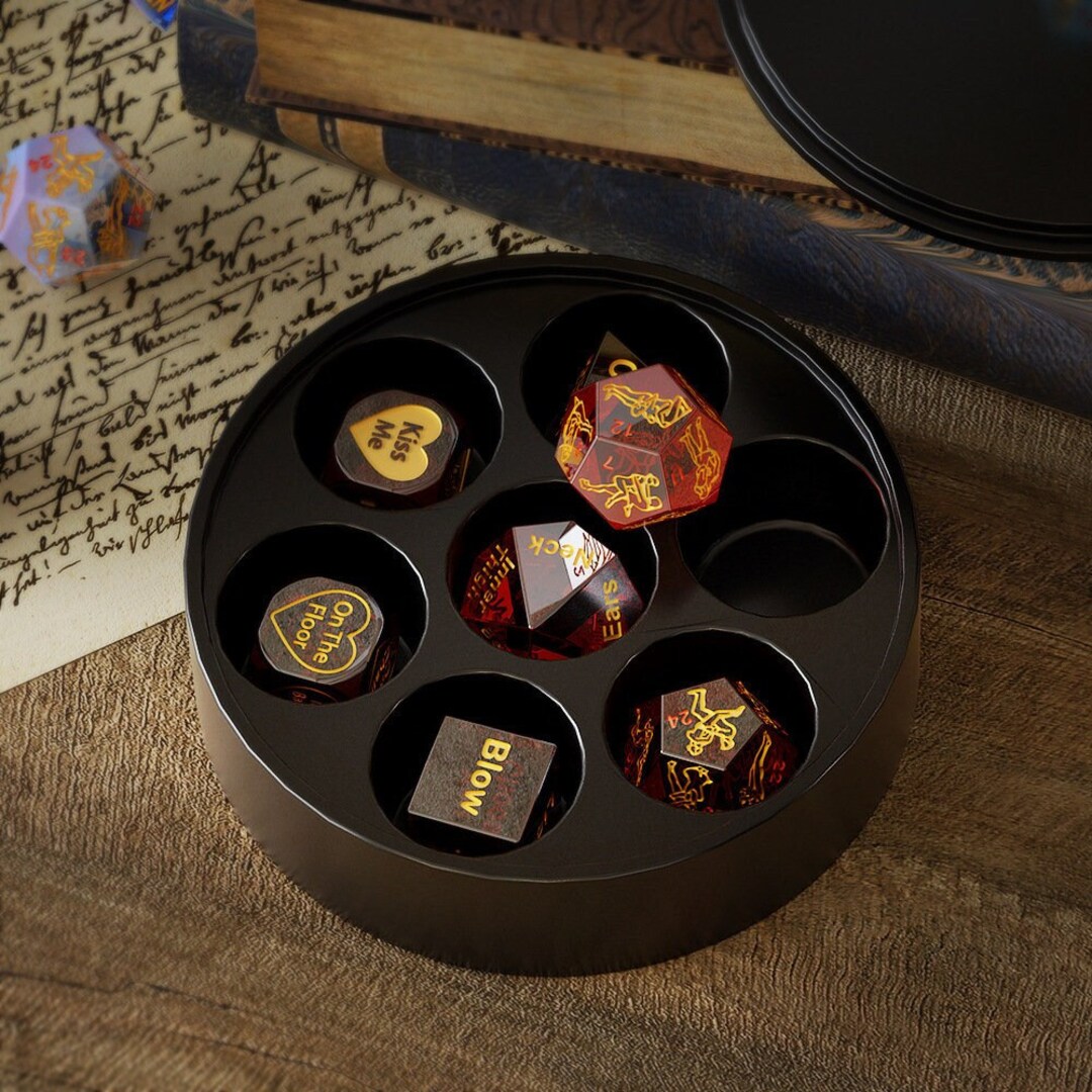 English DND Dice Mold Set-heart Shaped Silicone Dice Mold-sharp Dice ...