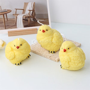 Kawaii Chick Silicone Candle Mold-little Yellow Chicken Scented Candle ...