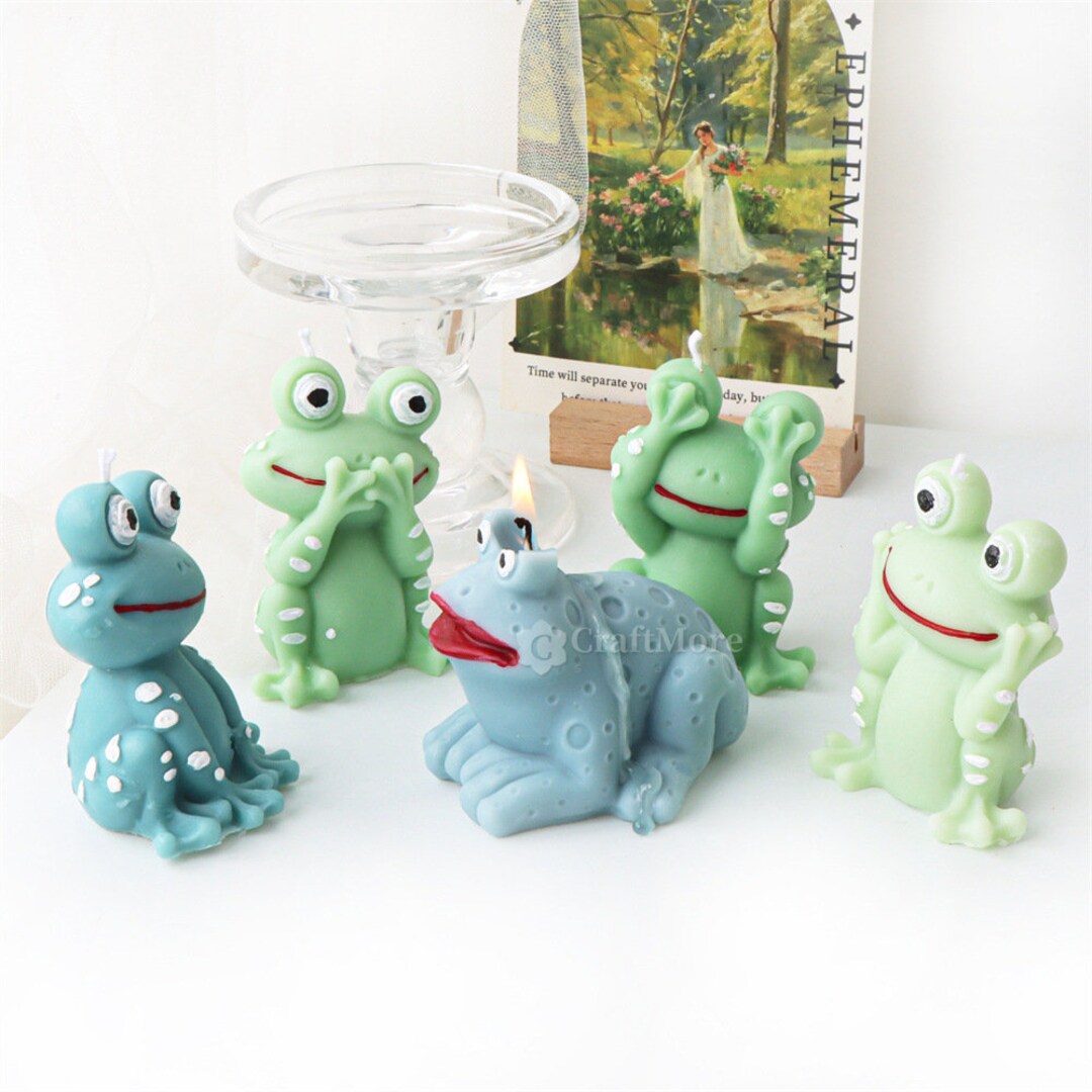 3D Frog Silicone Mold-funny Frog Candle Mold-scented Candle Mold ...