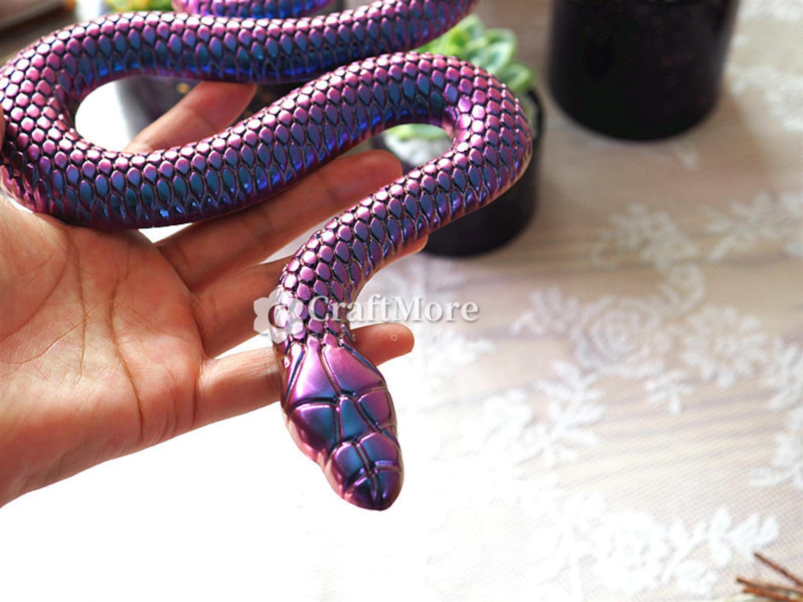 Large Snake Resin Mold-silicone Snake Mold-epoxy Resin Viper - Etsy