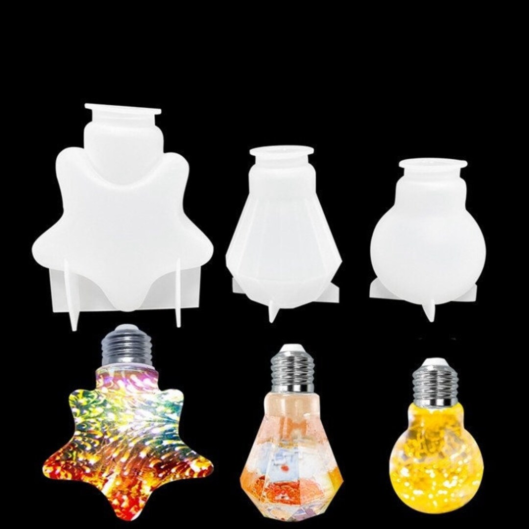 Epoxy Resin Bulb Mold-five-pointed Star Bulb Silicone Mold-creative ...