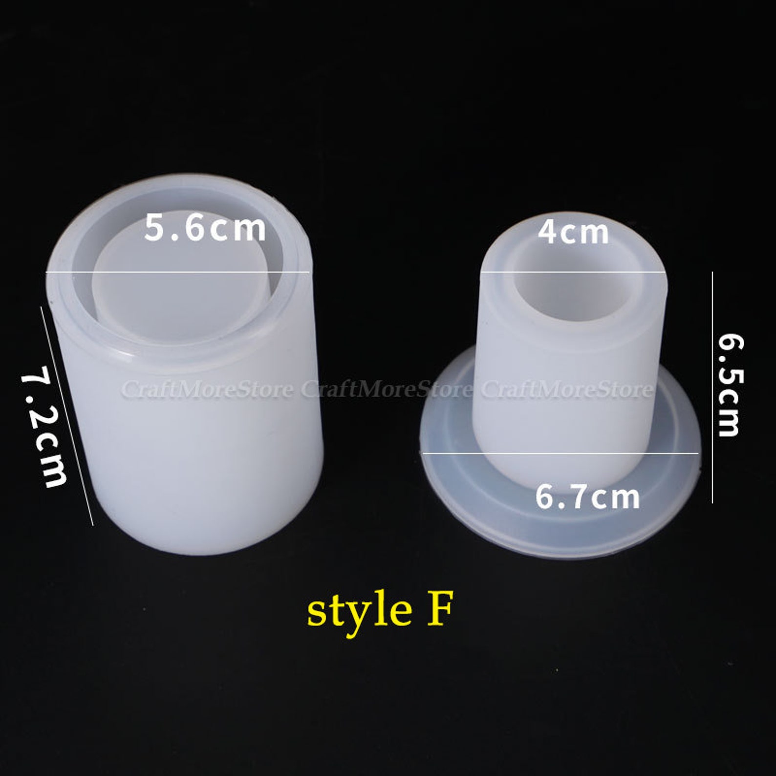 6 Styles Mini Pen Holder Silicone Mold-round Toothpick Box - Etsy