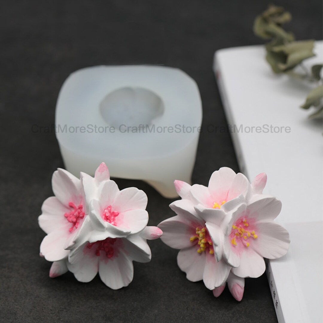3D Sakura Silicone Mold Japanese Style Resin Molds for Making Aroma ...
