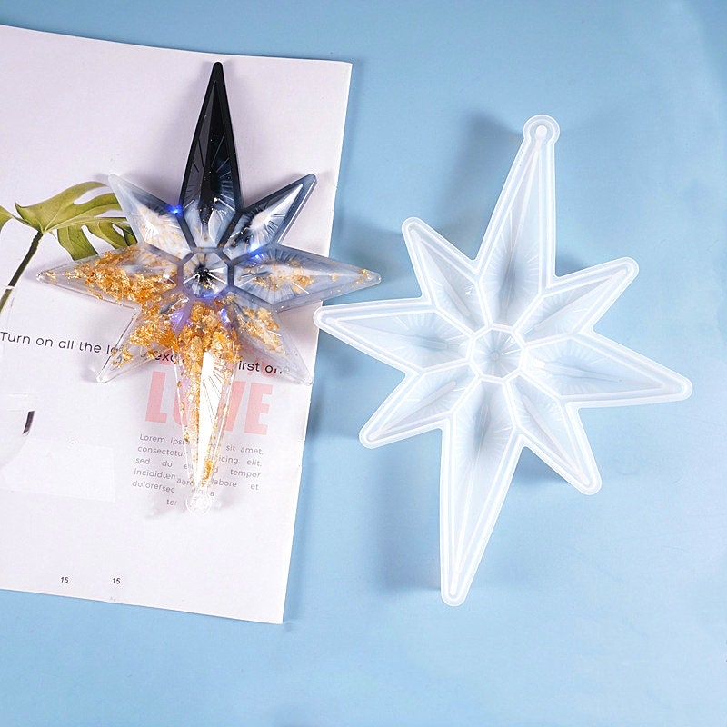Eight-pointed Star Silicone Mold-large Star Resin Molds-epoxy - Etsy