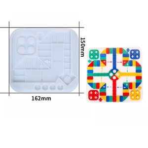 Flying Chess Silicone Mold-ludo Game Board Resin Mold-epoxy Resin Ludo ...