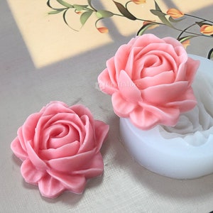 Silicone Candle Mold-rose Candle Mold-scented Candle Mold-rose Resin ...