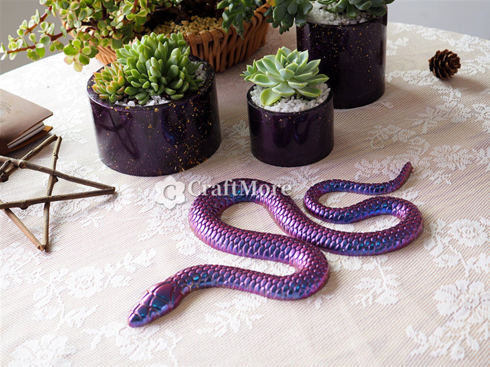 Large Snake Resin Mold-silicone Snake Mold-epoxy Resin Viper - Etsy