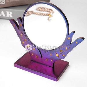 Hand Shape Silicone Mirror Mold-mirror Resin Mold-home Decoration ...