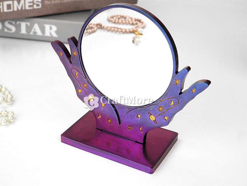 Hand Shape Silicone Mirror Mold-mirror Resin Mold-home Decoration ...