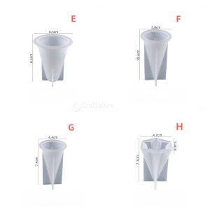 8 Styles Cone Silicone Mold-cone Resin Mold-epoxy Resin Ring Holder ...