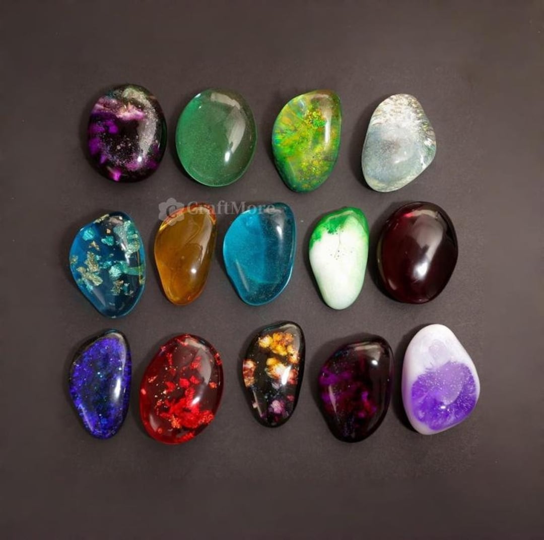 Shiny Pebble Silicone Mold-simulation Yuhua Stone Resin Mold-epoxy ...
