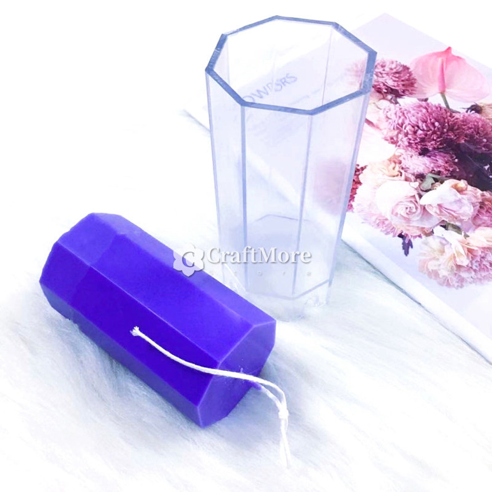 Retro Octagon Candle Mold-acrylic Candle Mold-candle Molds for | Etsy