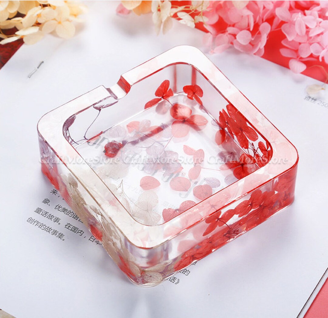 Square Silicone Ashtray Mold for Home Decoration Diy-round Ashtray ...