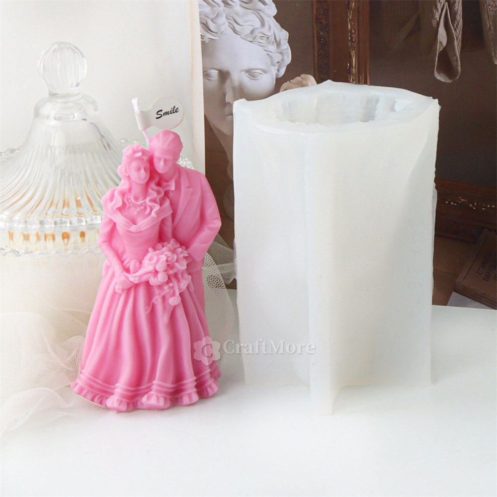 Couple Silicone Mold-groom and Bride Candle Mold-scented Candle Mold ...