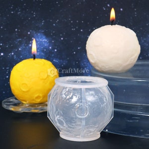 Silicone Planet Mold-earth/moon Candle Mold-epoxy Resin Planet Earth ...