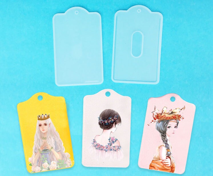Card Cover Silicone Mold Decoration Resin Mold Keychain - Etsy