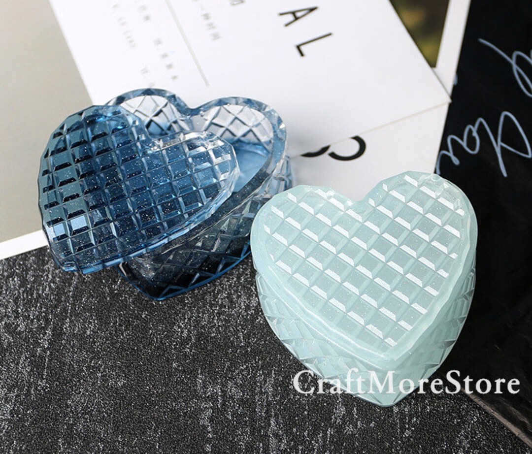 Heart Storage Box Silicone Mold DIY Silicone Mold Resin Silicon Mold Jewellery Making Craft Mold ...
