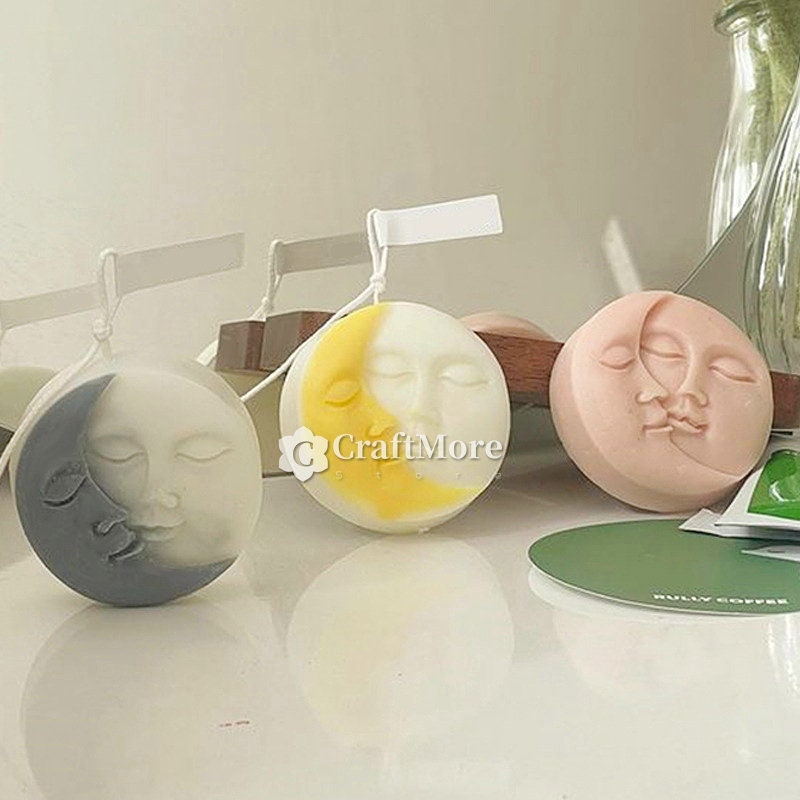 Creative Sun and Moon Candle Mold-silicone Candle Mold-beeswax - Etsy