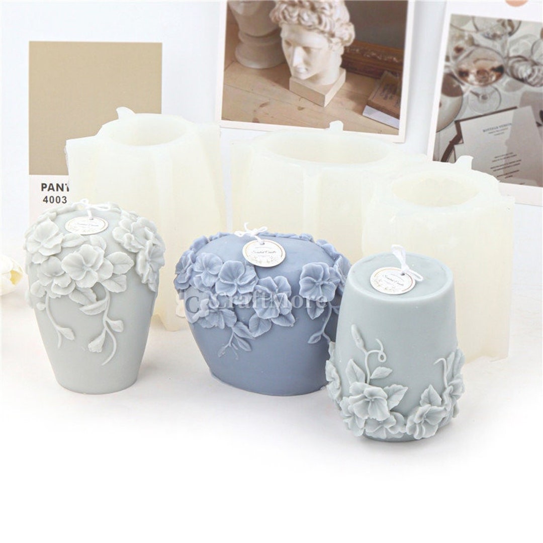 Flower Vine Candle Mold-creative Flowers Pillar Candle Silicone Mold ...