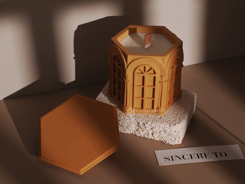 European Candle Jar Silicone Mold-gypsum/concrete Candle Vessel Mold ...