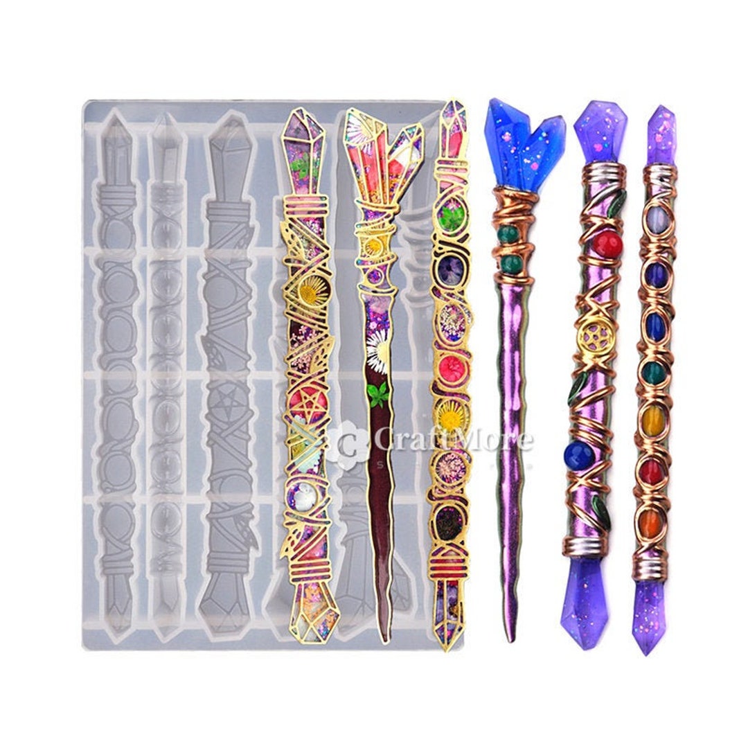 Silicone Magic Wand Mold-magic Wand Bookmark Resin Mold-silicone Mold ...