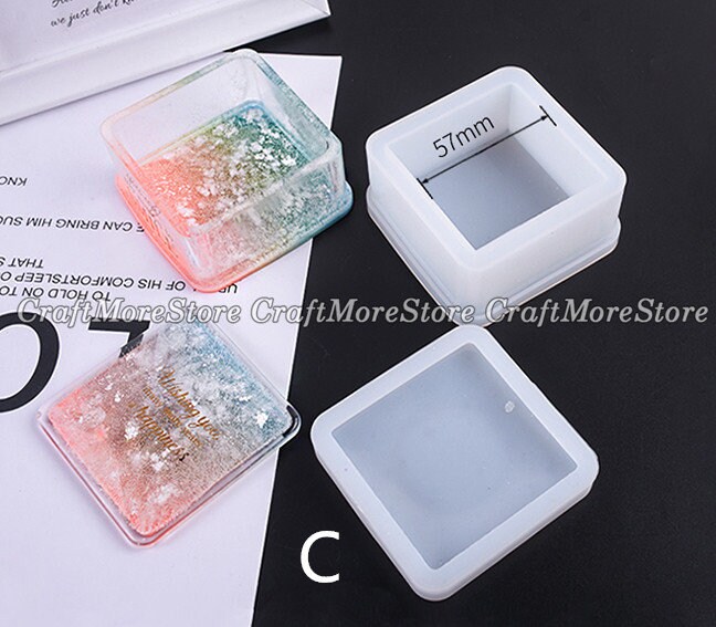 Storage Box Silicone Mold, Hexagonal Box Mold, Jewelry Box Mold ...