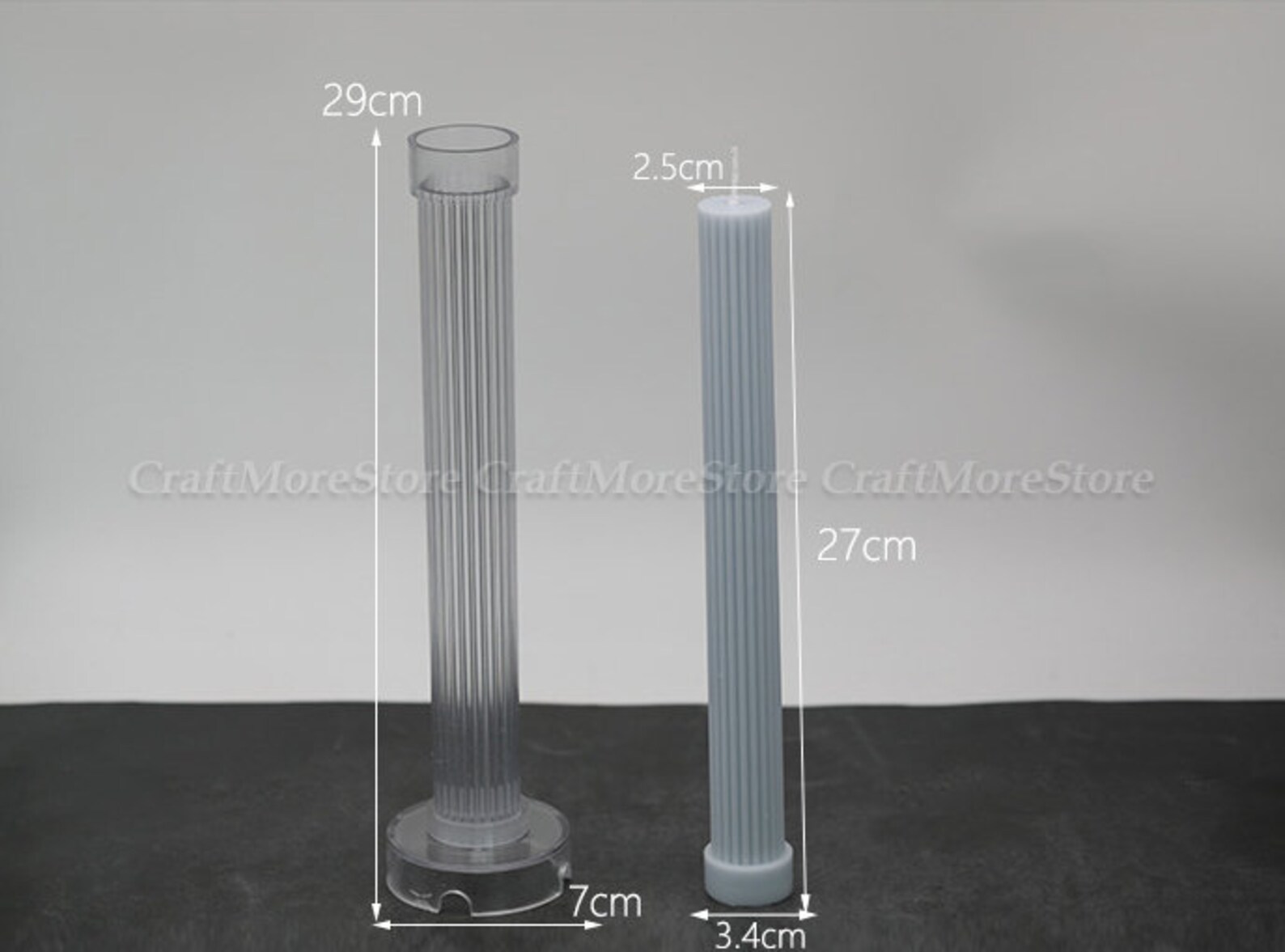 European Style Pointed Cylinder Candle Mold-acrylic Candle | Etsy