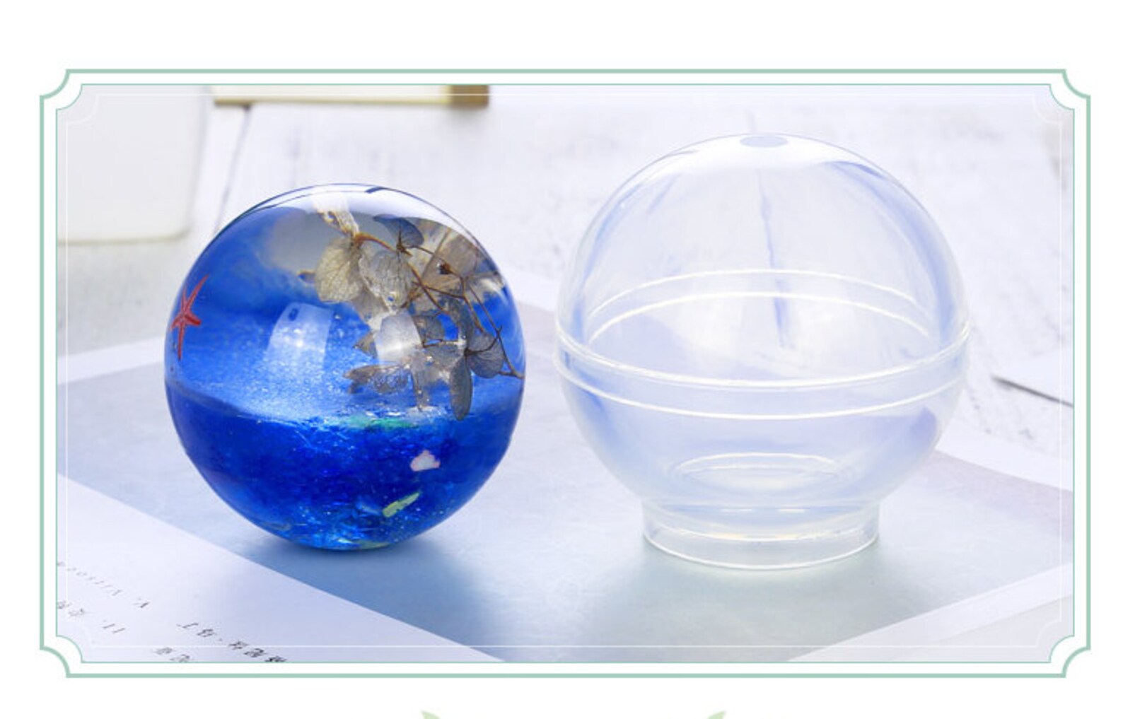 Spherical Silicone Mold, UV Resin Ball Transparent Silicone Mold - Etsy