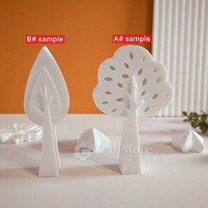 Silicone Tree Mold-simple Trees Candle Mold-car Vent Air Freshener ...