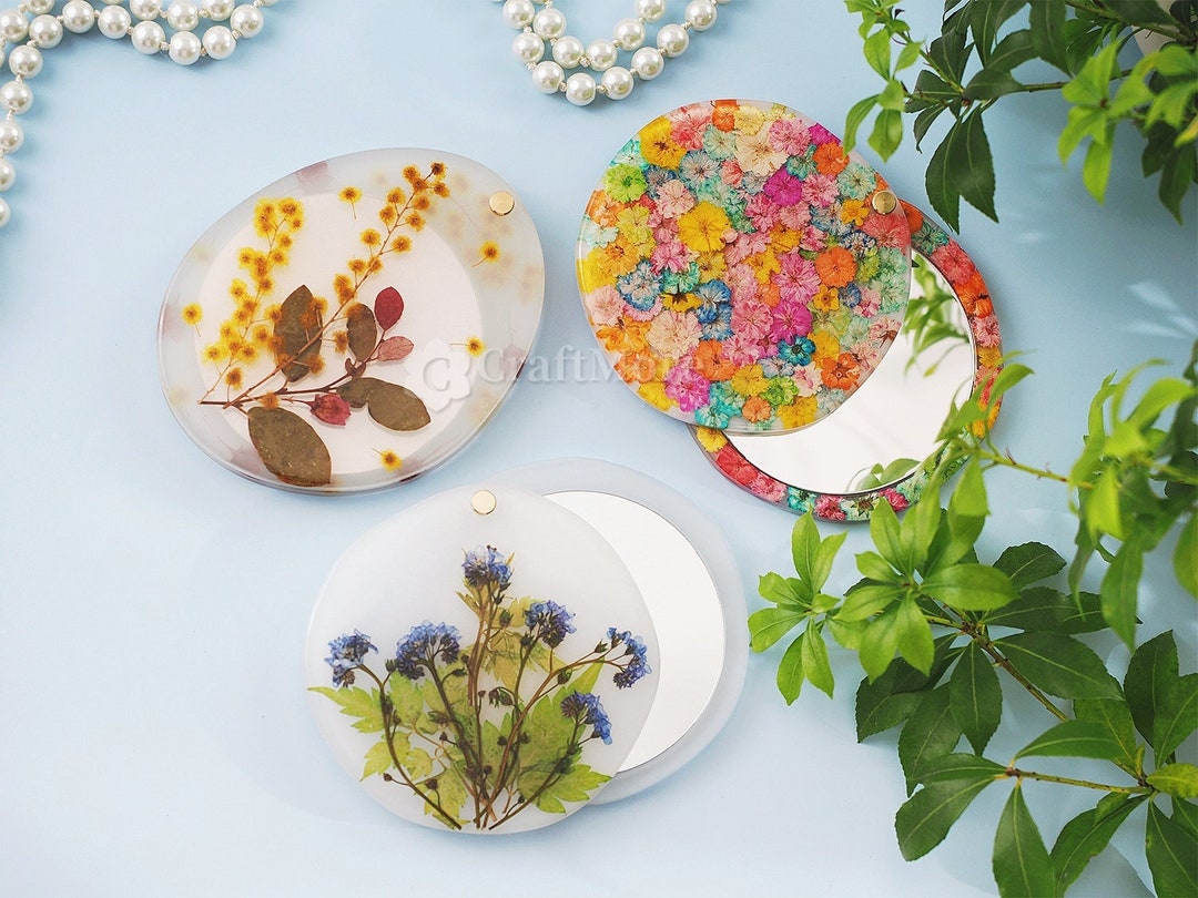 Irregular Round/oval Cosmetic Mirror Silicone Mold-2 Styles Resin ...