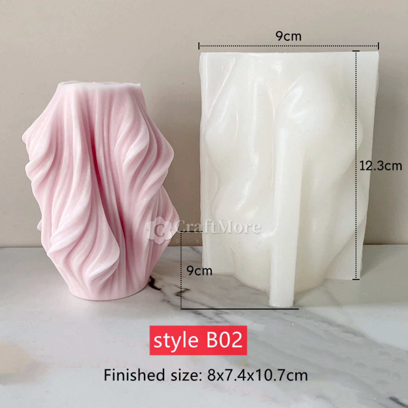 Spiral Cone Candle Mold-wave Cylinder Candle Mold-scented Candle Mold ...