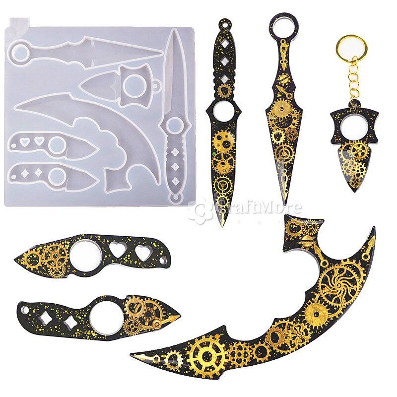 Opening Knife Resin Molds-sword Silicone Mold-knife Keychain | Etsy