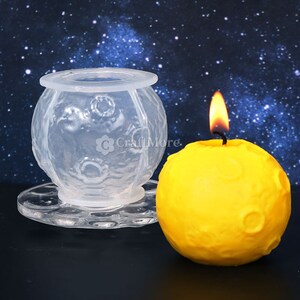 Silicone Planet Mold-earth/moon Candle Mold-epoxy Resin Planet Earth ...