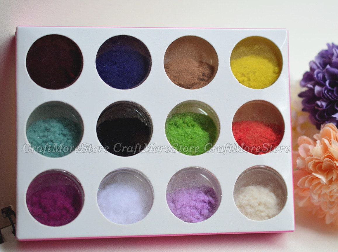 12 Colors Velvet Powder-resin Mold Filler-fillers for Silicone - Etsy