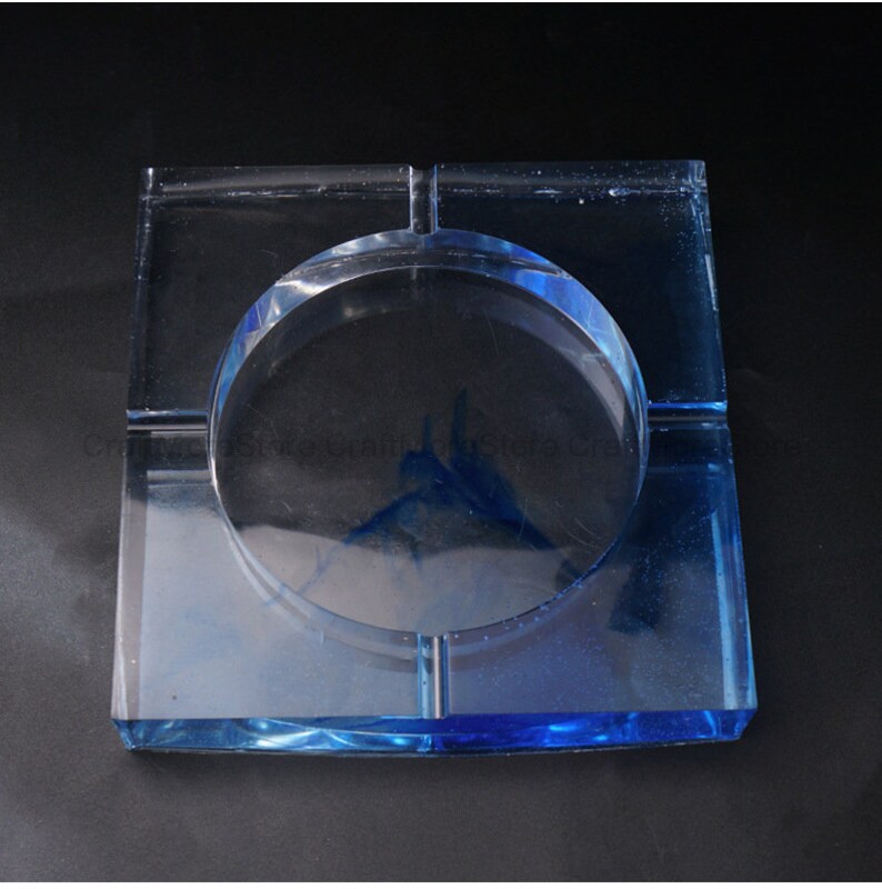 Glossy Silicone Ashtray Mold,epoxy Resin Square Ashtray Mold for Gift ...