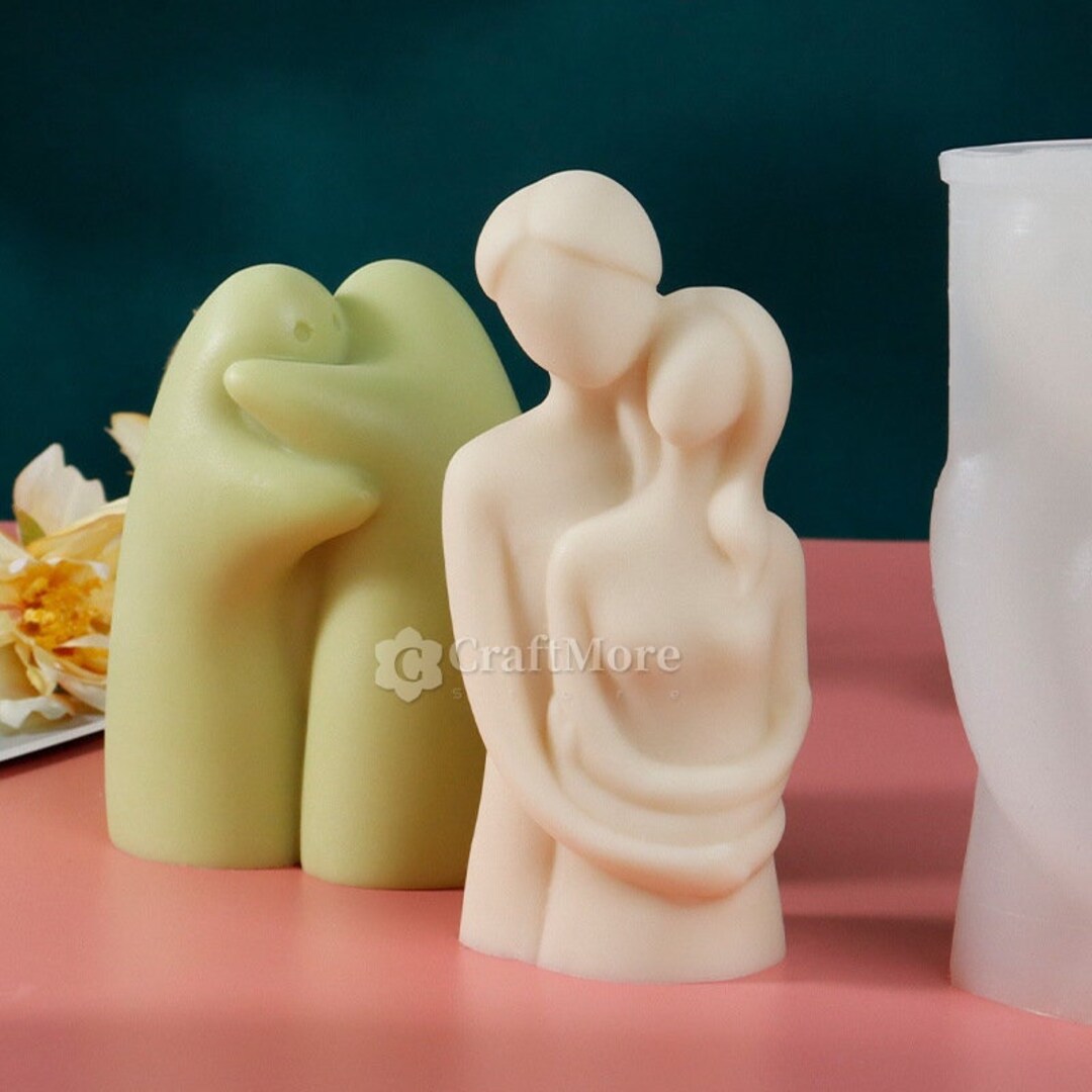 Hugging Couple Silicone Candle Mold-hugging Ghost Silicone Mold-scented ...