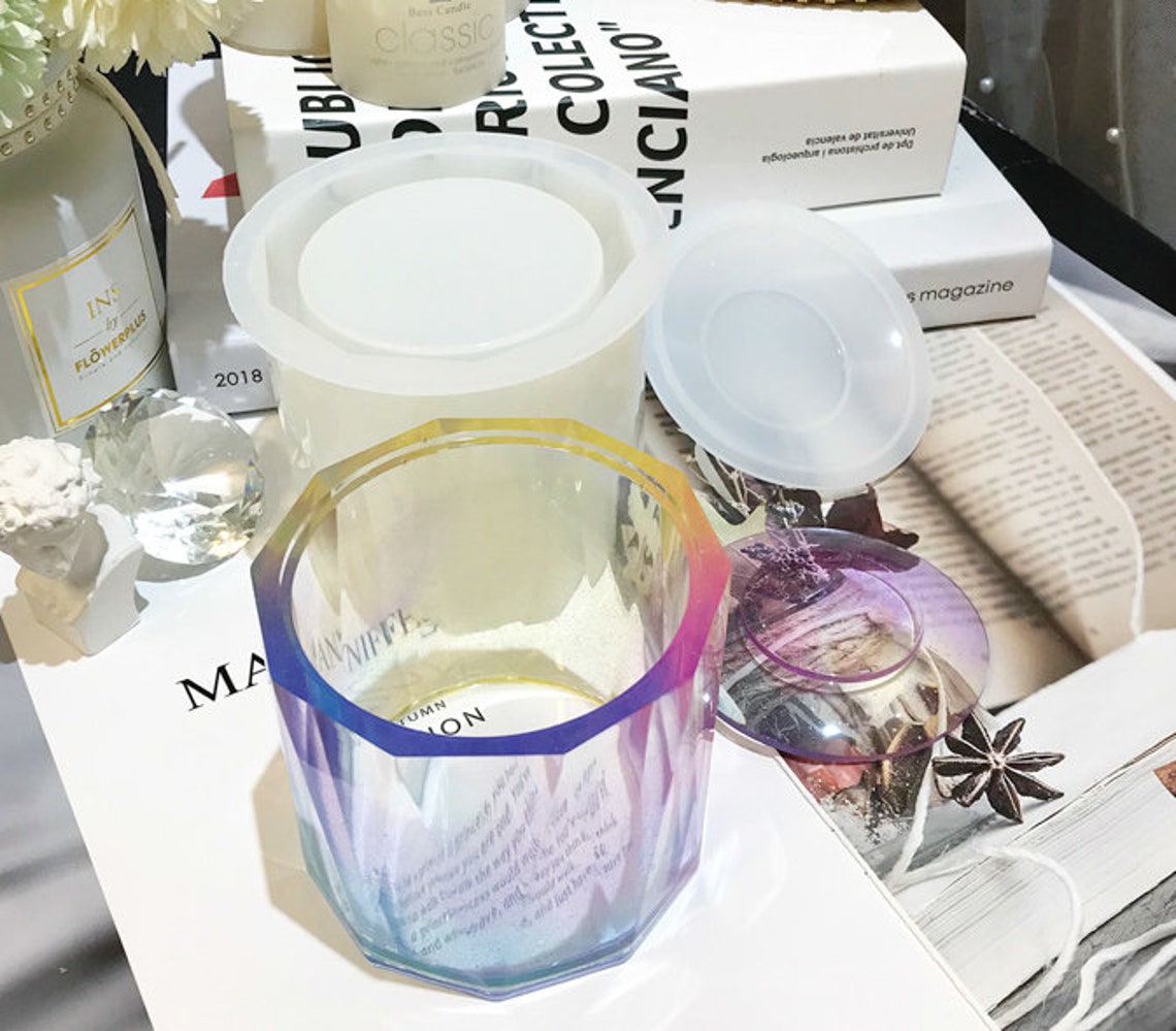 Rhombus Section Crystal Box Silicone Mold-storage Box Resin - Etsy