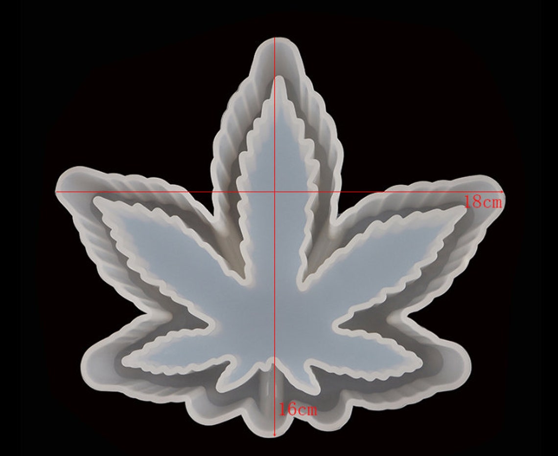 Marijuana Leaf Ashtray Mold-Weed leaf ashtray resin mold-Maple | Etsy