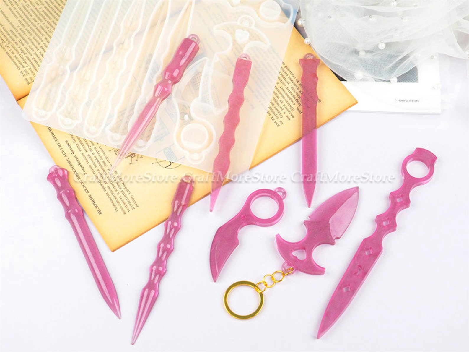 Resin Molds-sword Silicone Mold-opening Knife Resin Mold-epoxy Resin ...