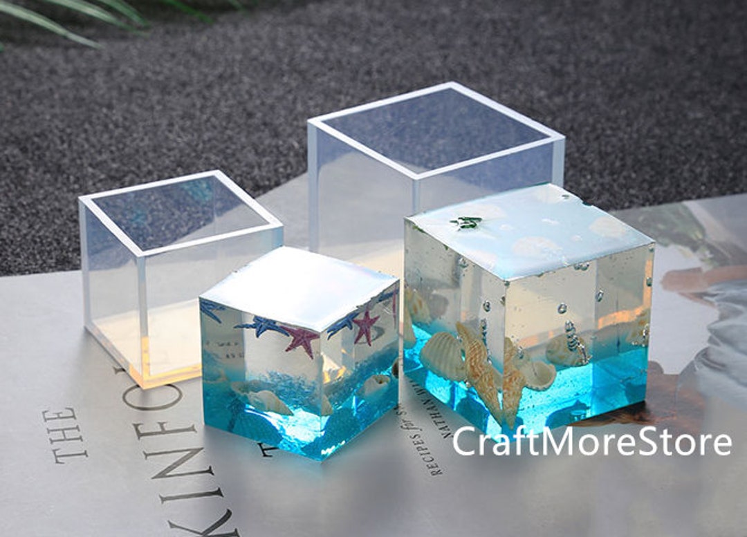 Square Clear Cube Mold Cabochon - Silicon Mold for Jewelry Making ...